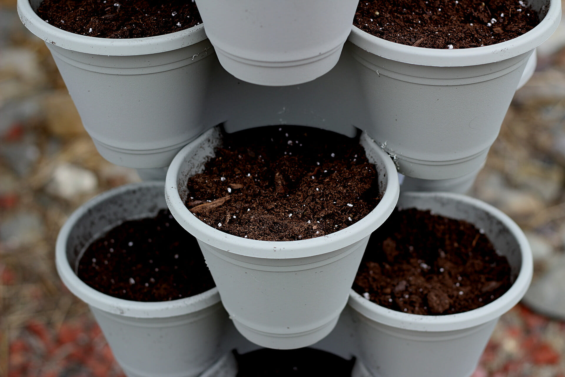 Vertical gardening: How to make a DIY garden tower - Dani's Midlife ...