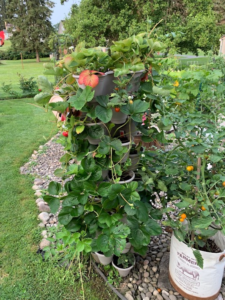 Vertical gardening: How to make a DIY garden tower - Dani's Midlife ...