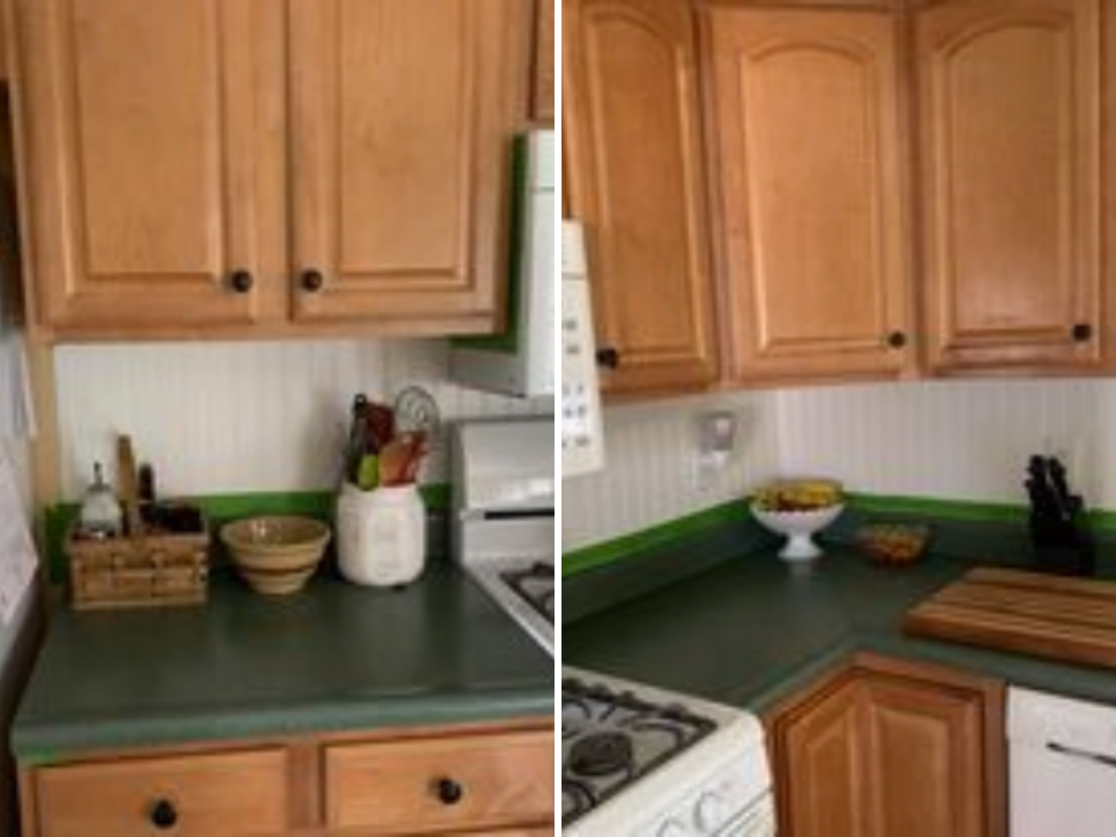 Total kitchen makeover using Heirloom Traditions all-in-one cabinet ...