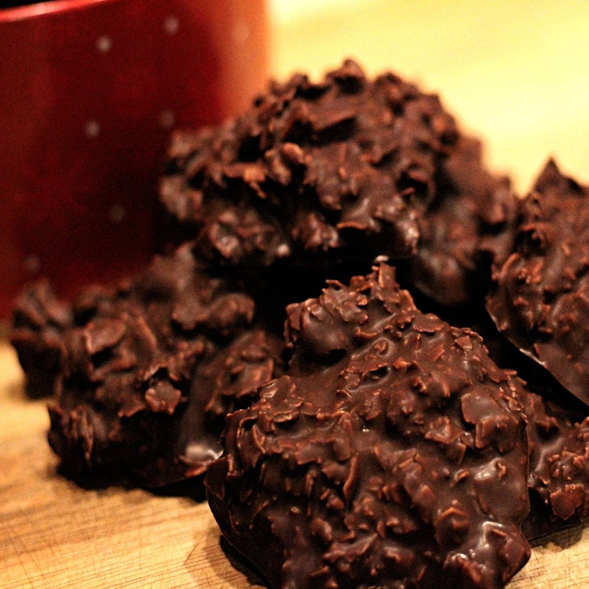 How to Make Dark Chocolate Coconut Clusters - Dani's Midlife Homestead