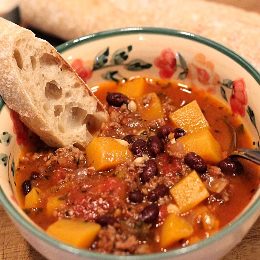 Cozy Butternut Squash Chili Recipe for Fall - Dani's Midlife Homestead